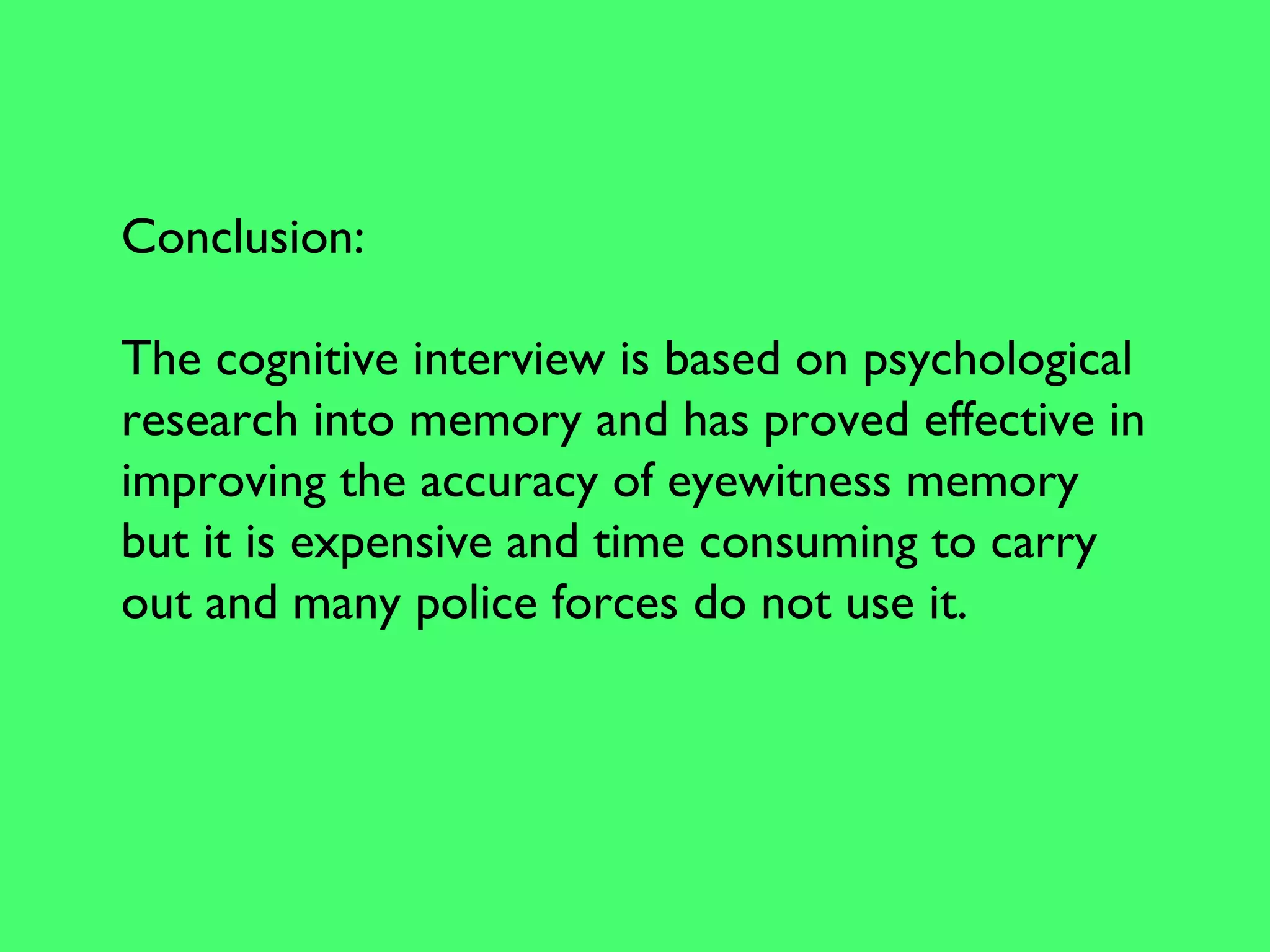 Cognitive interview | PPT