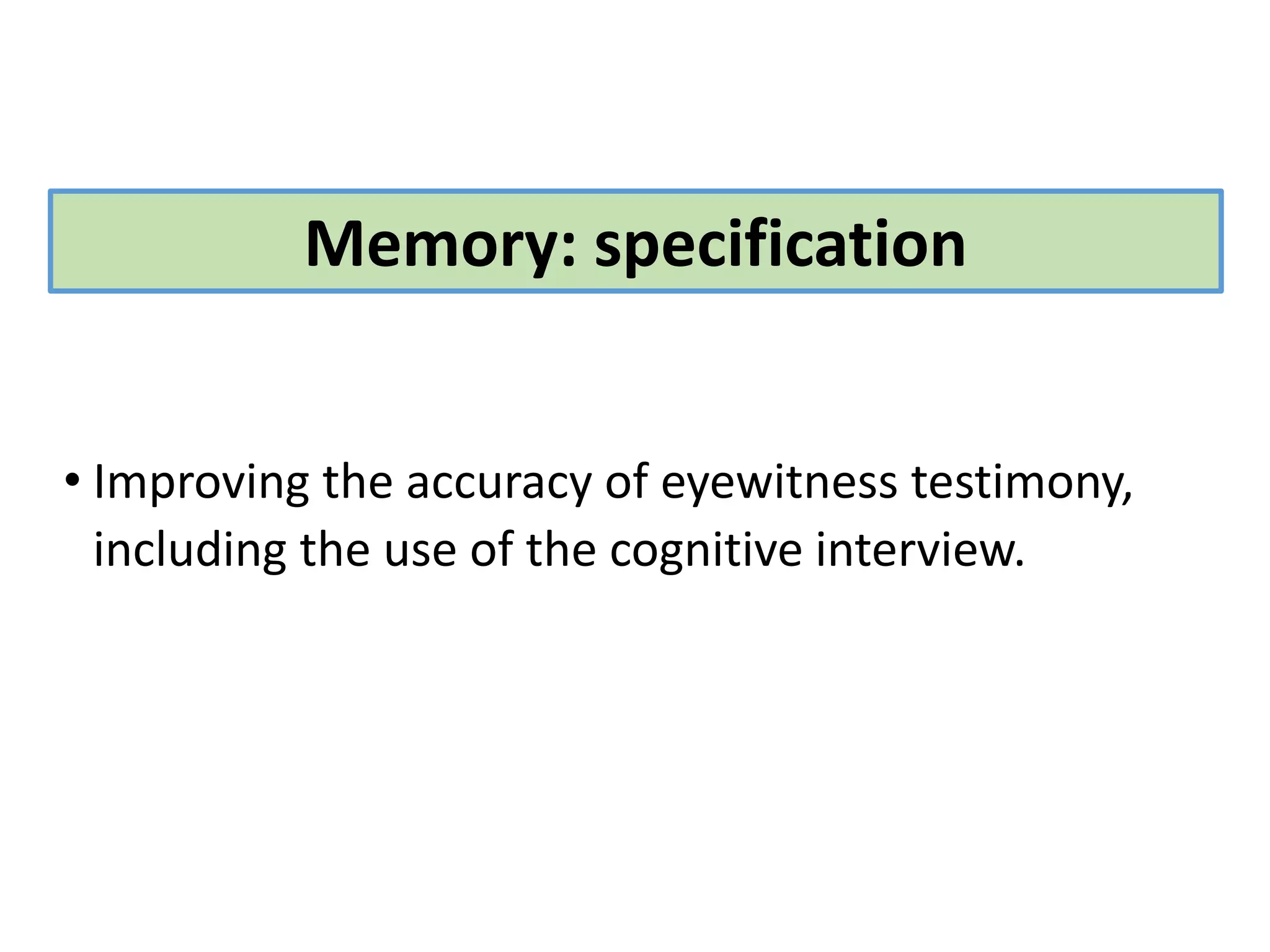 Cognitive interview1 | PPTX