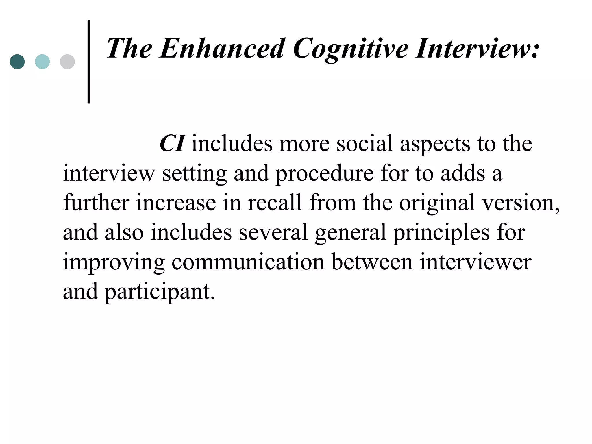 Cognitive interviewing | PPT