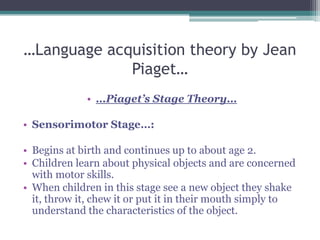 PPT Jean Piaget's Language Development Theory (: PowerPoint, 50% OFF