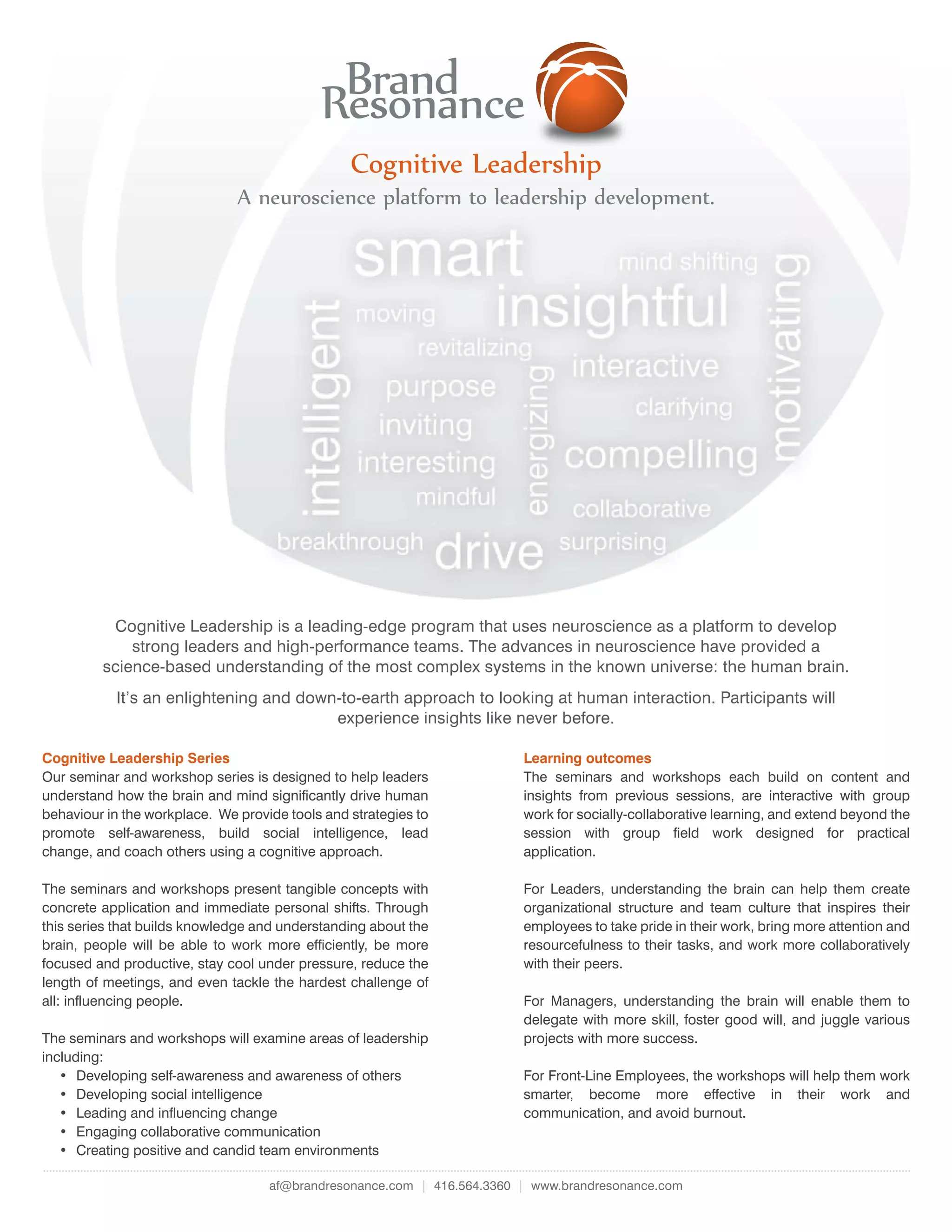 Cognitive Leadership Overview | PDF