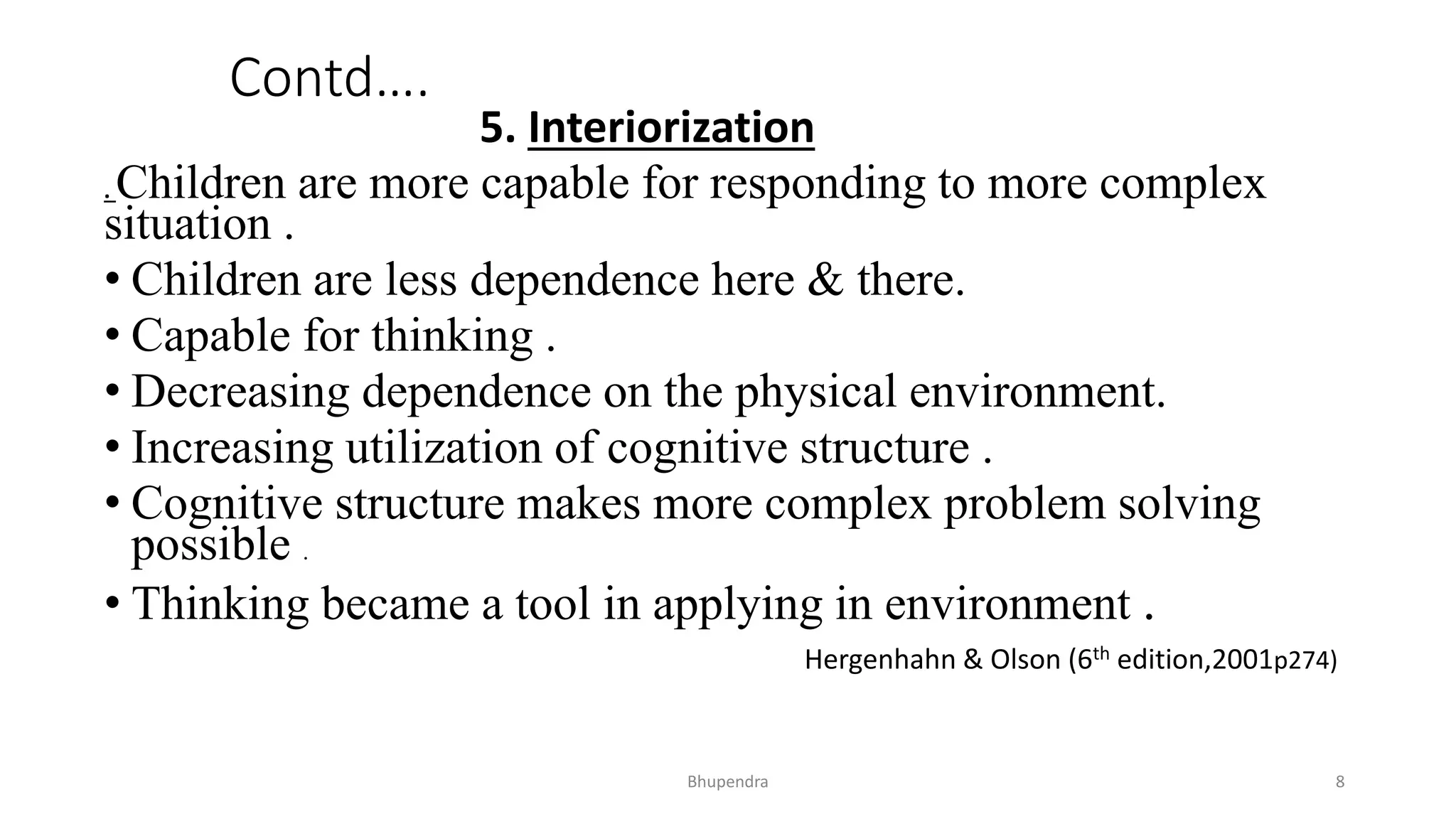 Cognitive Learning - Jean piaget.pptx, Slides | PPTX