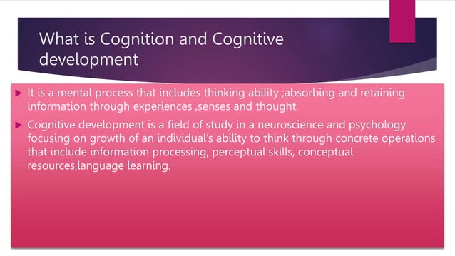cognitive learning theories in education | PPTX