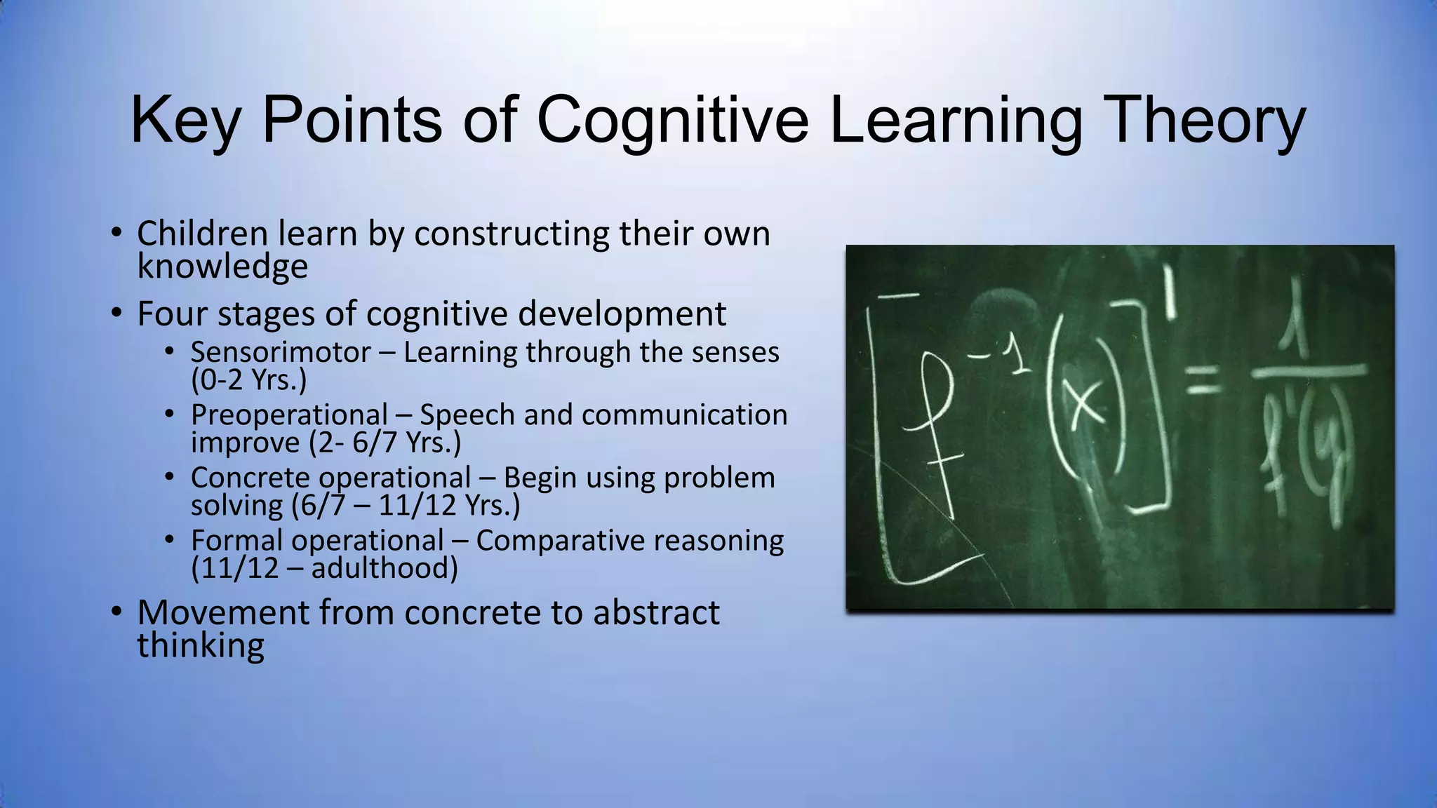 Cognitive learning theory | PPT
