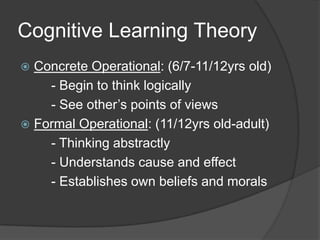 Cognitive learning theory | PPT