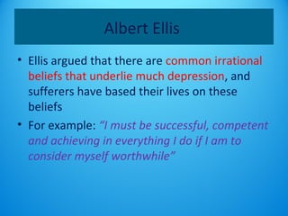 AS Abnormal Psychology Cognitive model | PPT