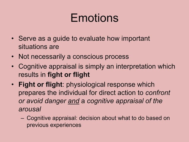 Cognitive Level of Analysis: Cognition and Emotion | PPTX
