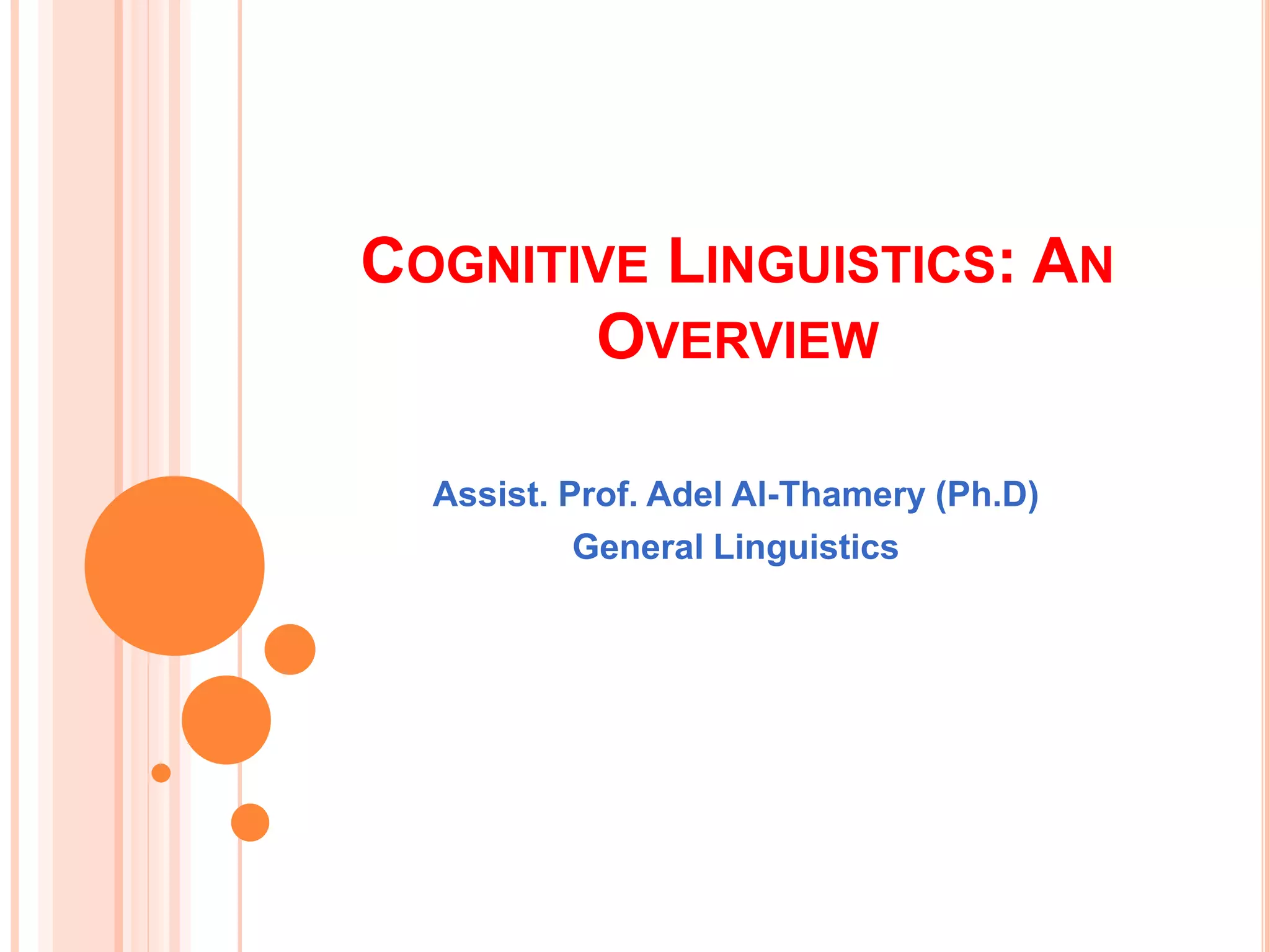 Cognitive linguistics | PPTX