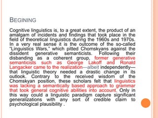 Cognitive linguistics | PPTX
