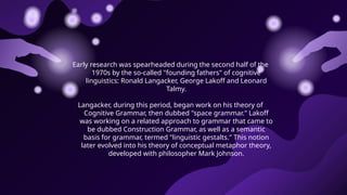 cognitive linguistics done by yulchiyeva | PPT