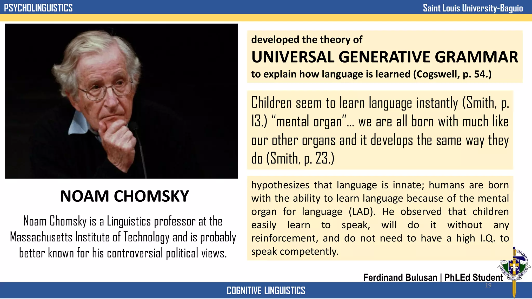 Lecture Note on Cognitive Linguistics | PDF