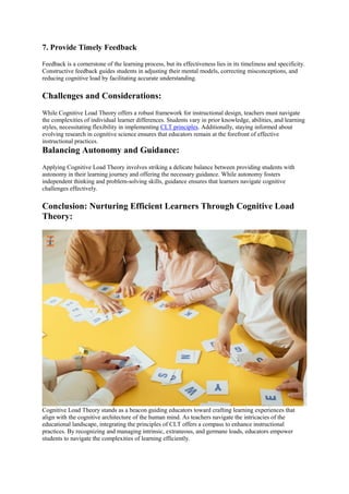 Cognitive Load Theory: A Teacher's Guide | PDF