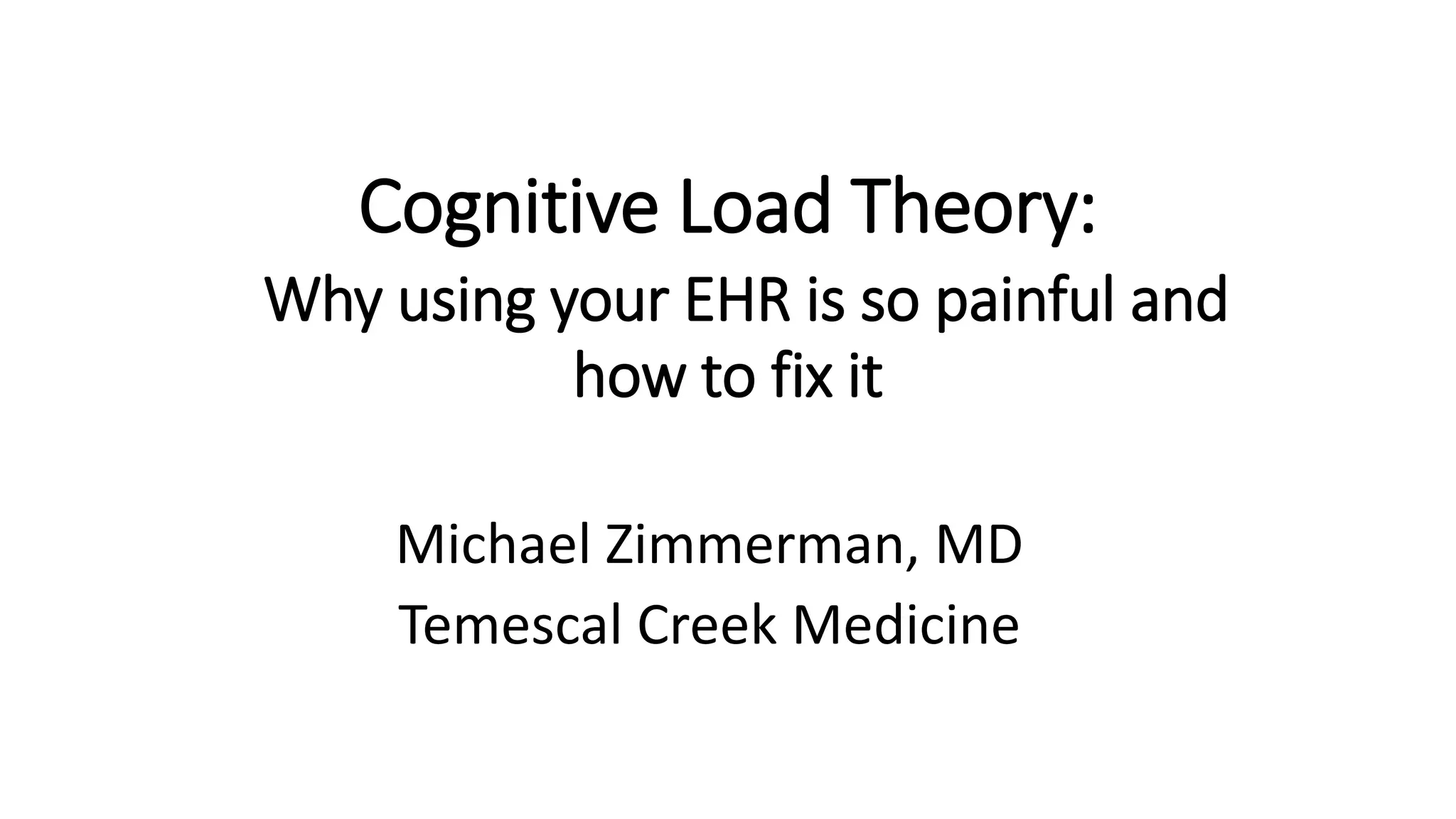 Intrinsic Encounter - Cognitive Load Theory | PPT