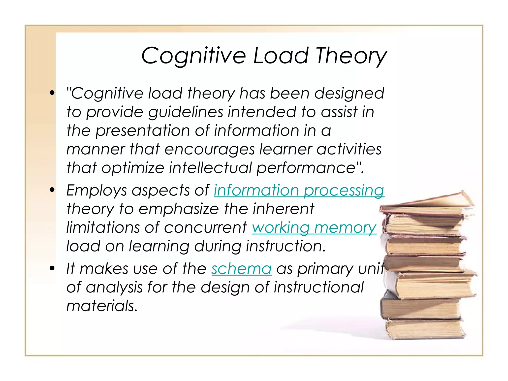 Cognitive Load Theory | PPT