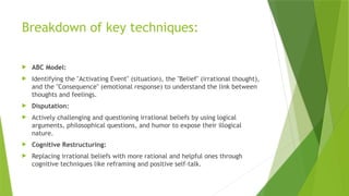 cognitive model for psychotherapy for phd | PPTX