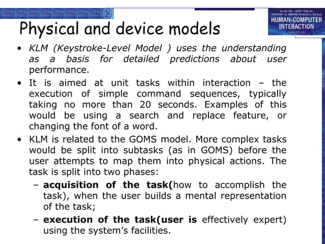 human computer Interaction cognitive models.ppt
