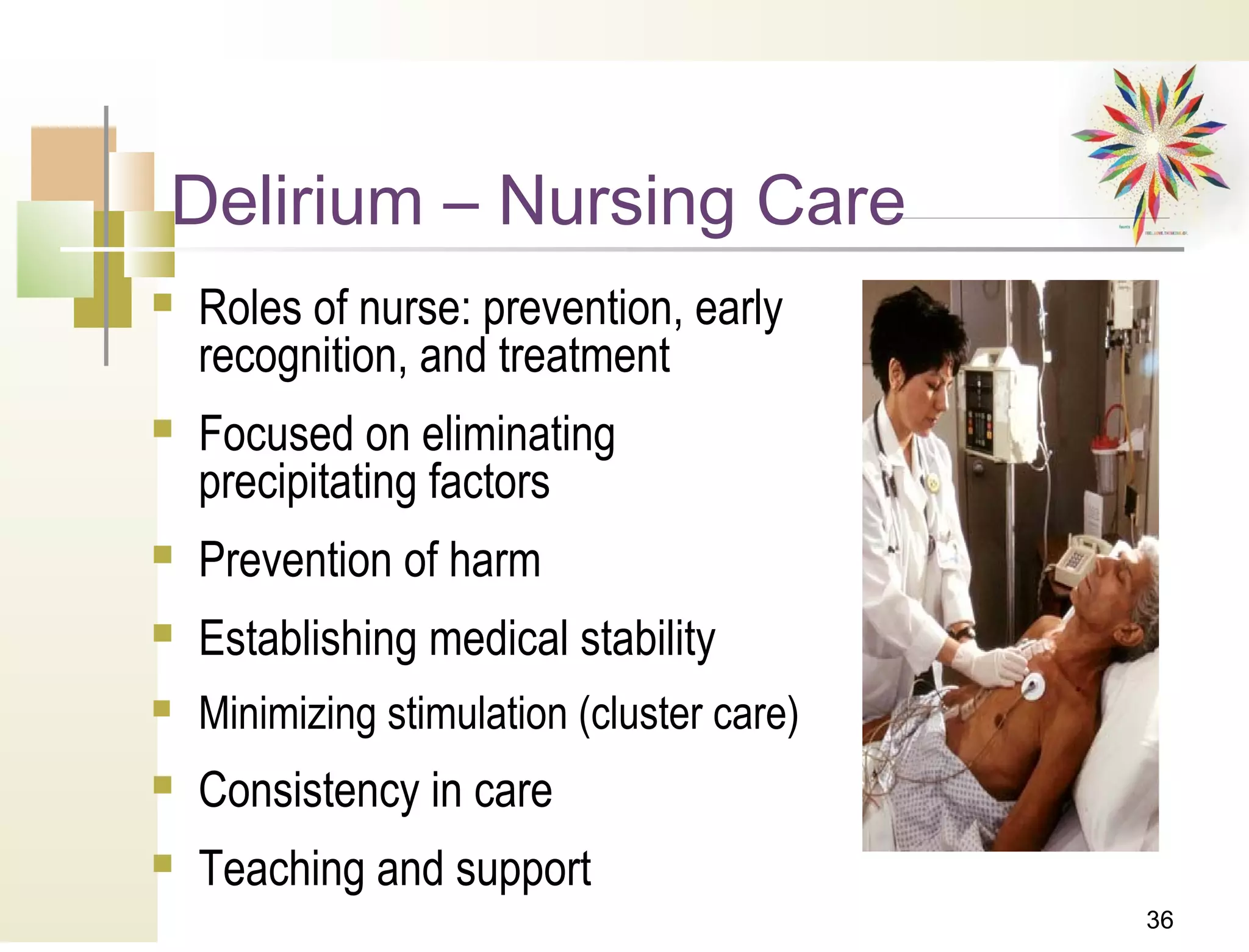 Cognitive & neurologic, delirium & dementia spring 2014 abridged | PPT