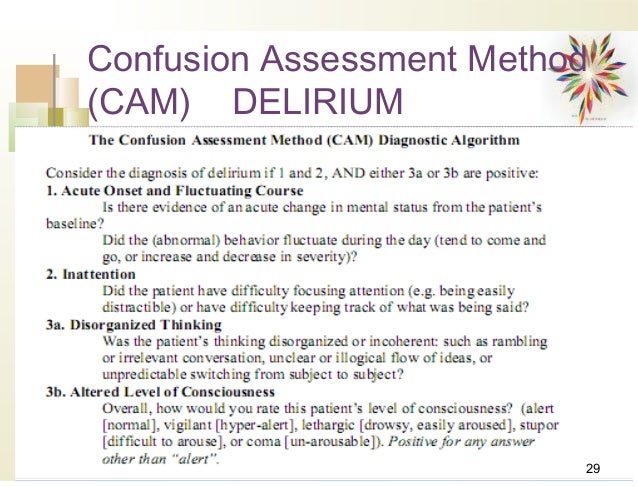 Cognitive & neurologic, delirium & dementia spring 2014 abridged