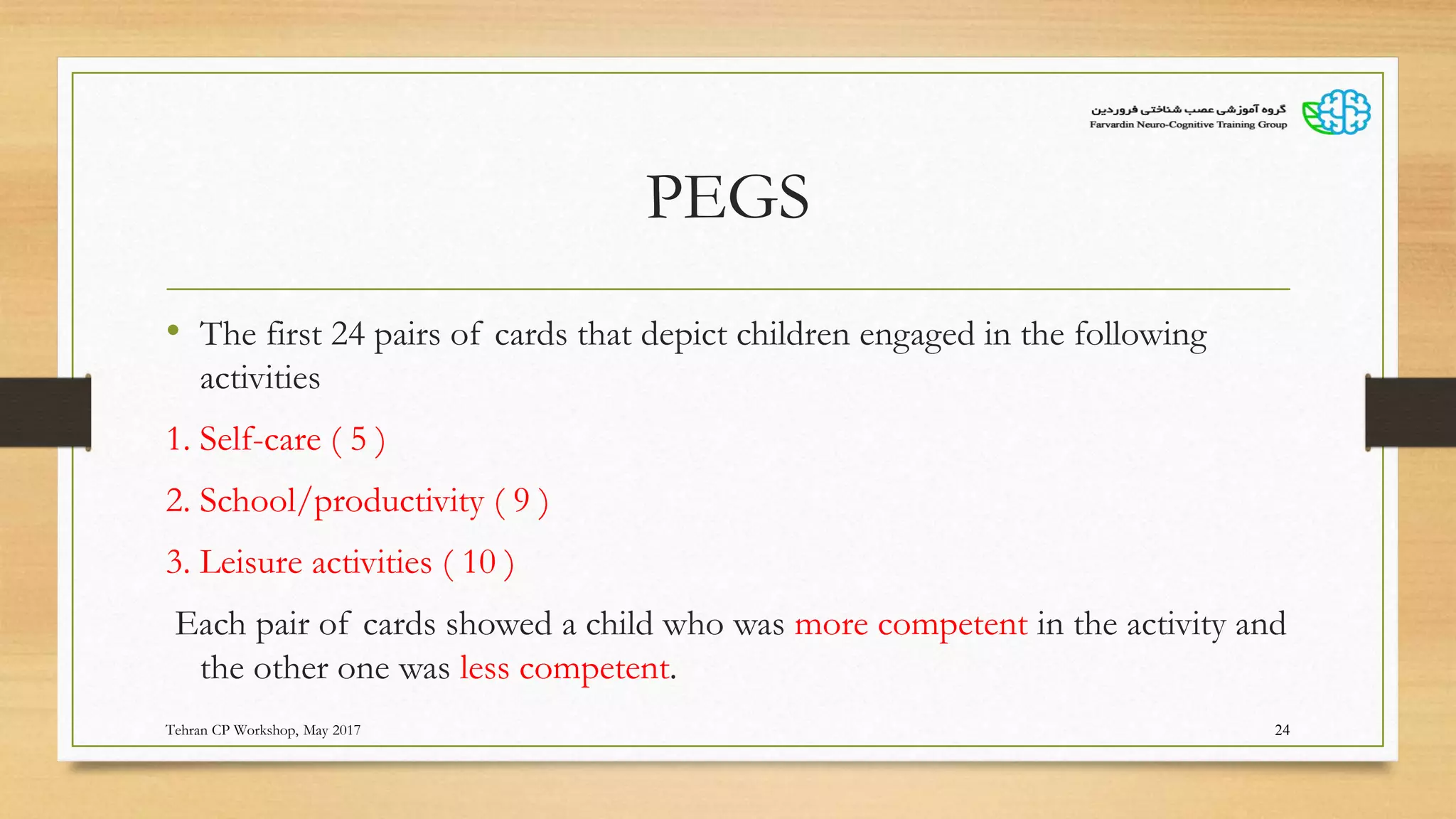 Cognitive orientation to daily occupational performance | PPSX