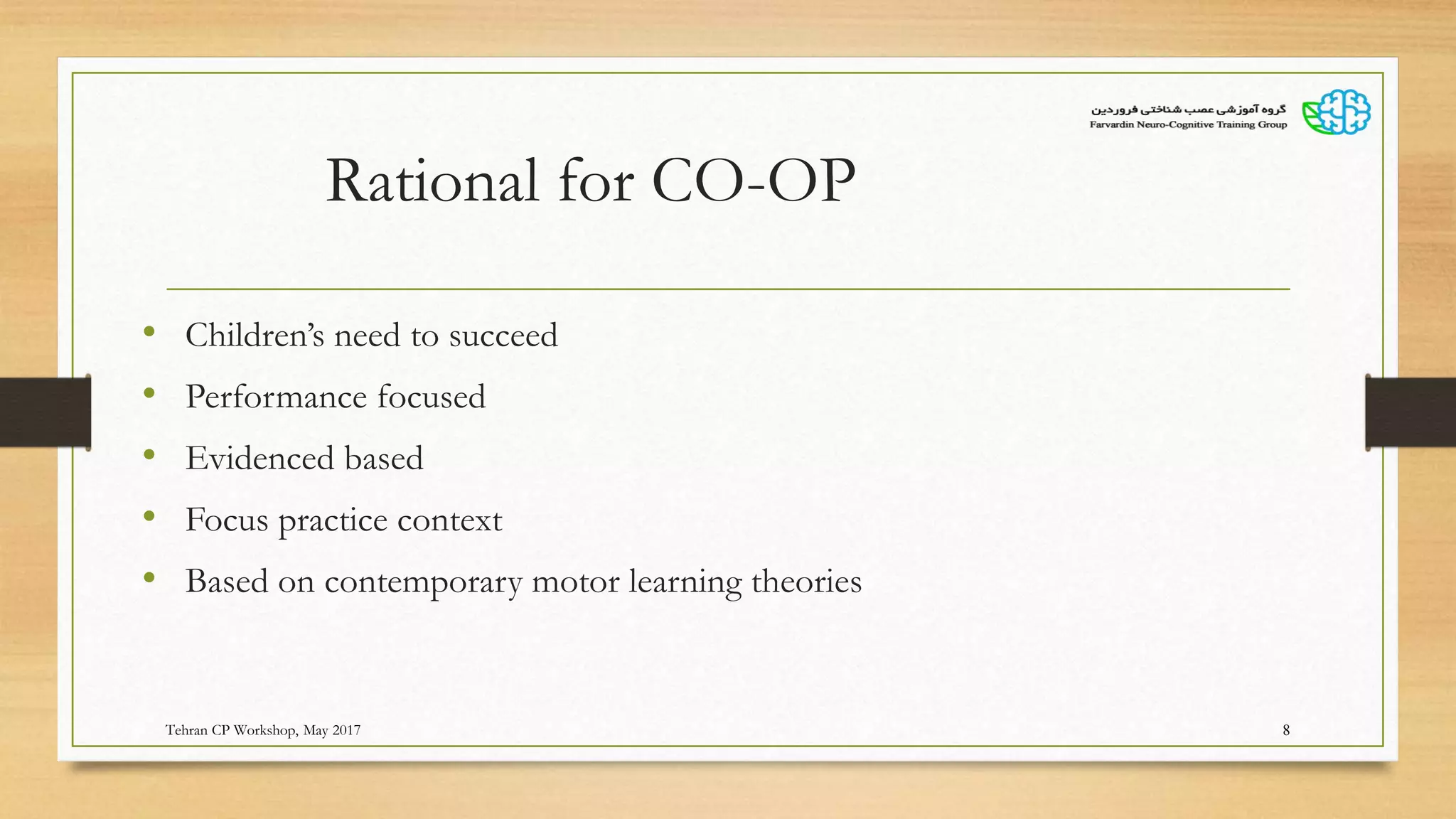 Cognitive orientation to daily occupational performance | PPSX