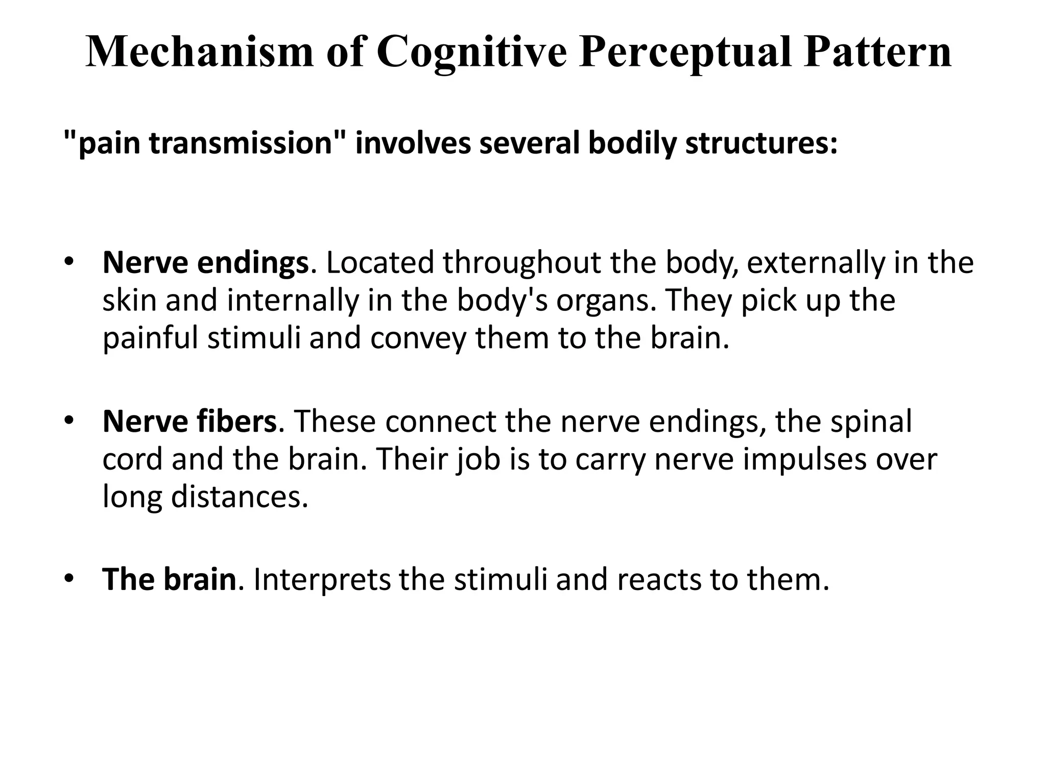 Cognitive perception Pattern | PPT