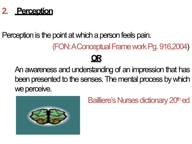 Cognitive perception Pattern | PPT