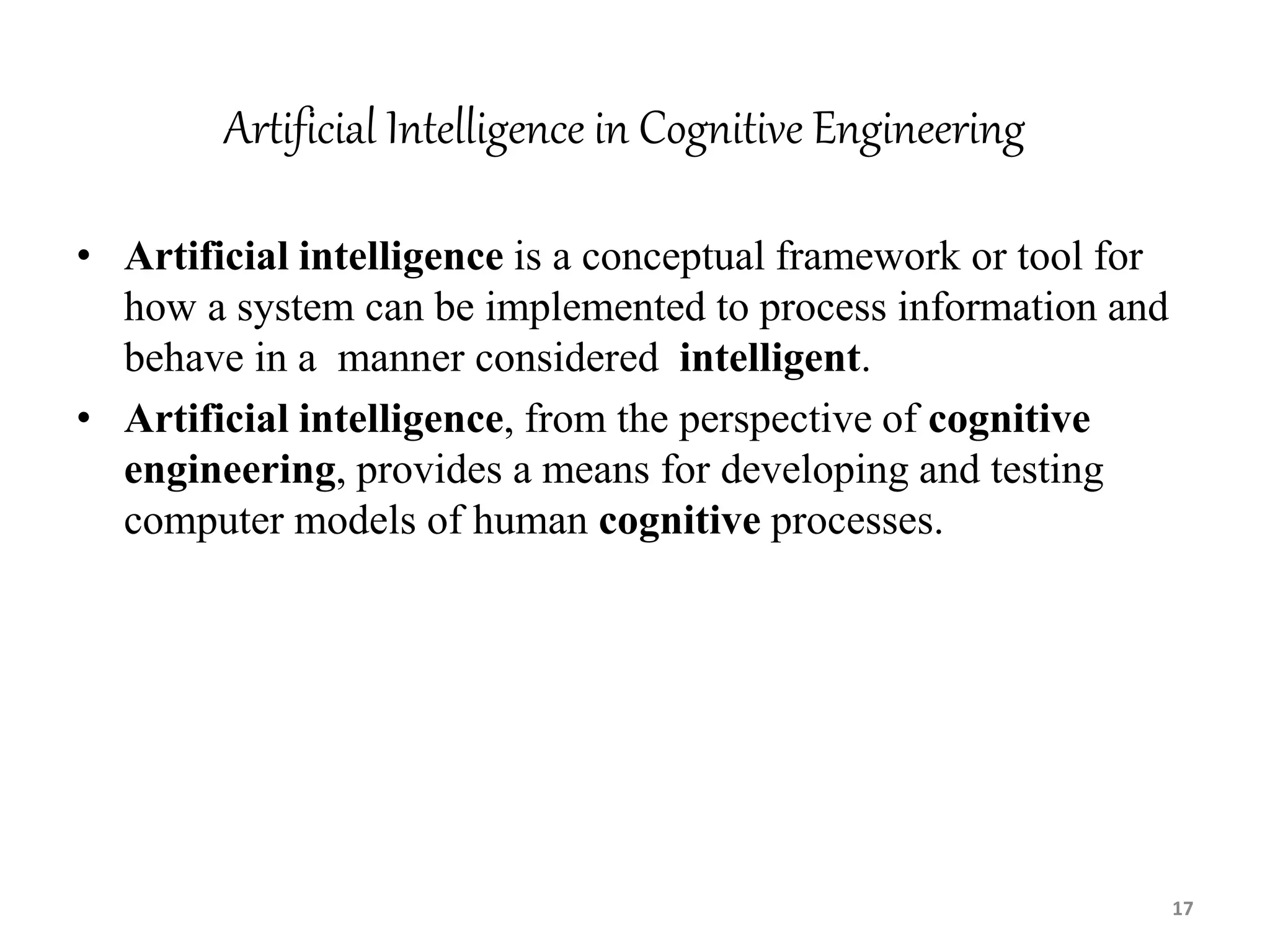 Cognitive Engineering | PPTX