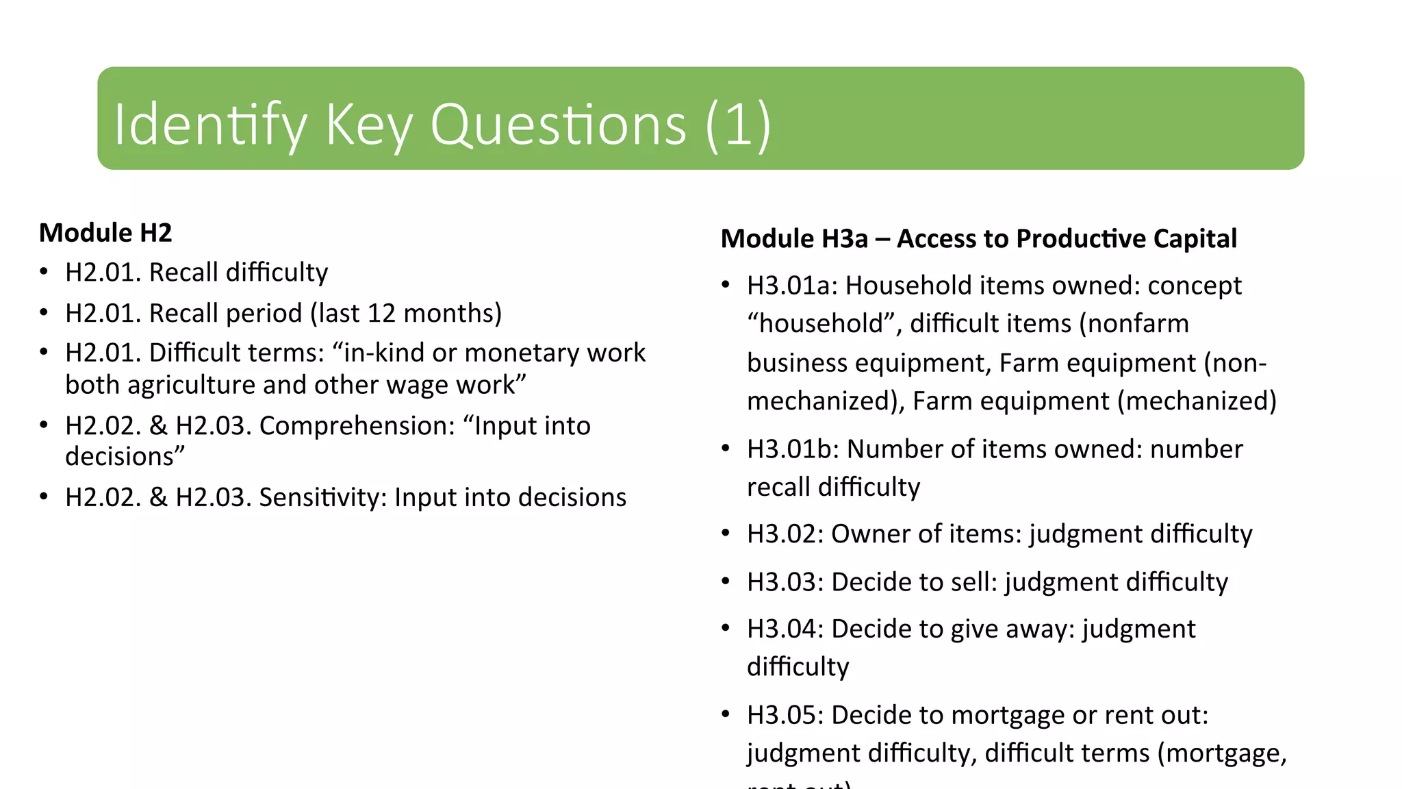 Cognitive Pre-testing | PDF