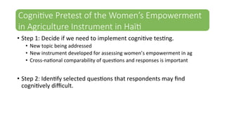 Cognitive Pre-testing | PDF