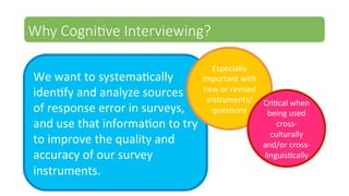 Cognitive Pre-testing | PDF