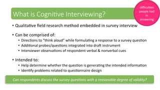 Cognitive Pre-testing | PDF