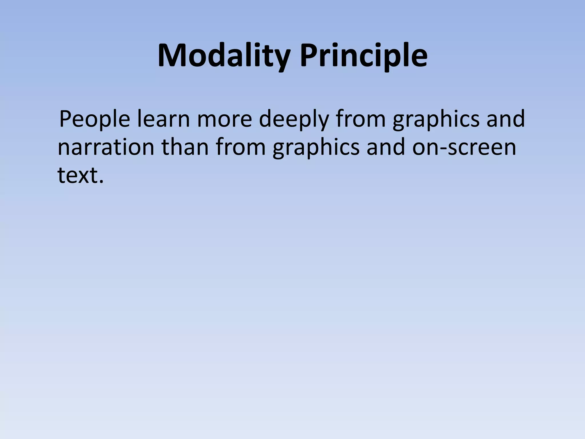 Cognitive principles of instruction (edet 722) ctml | PPTX