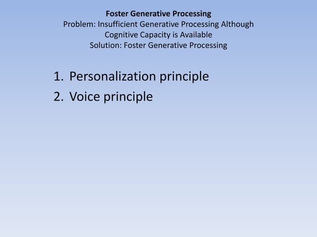 Cognitive principles of instruction (edet 722) ctml | PPTX