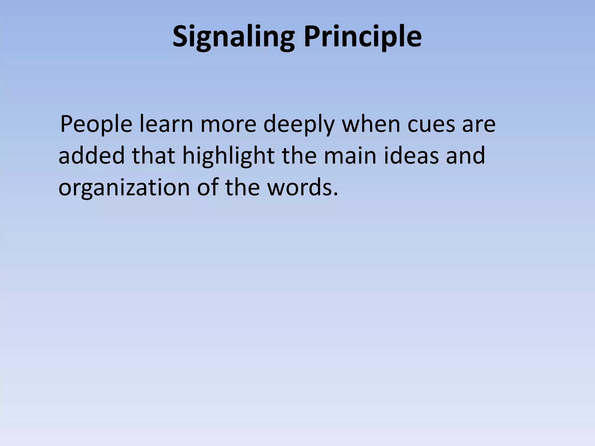 Cognitive principles of instruction (edet 722) jvc | PPT