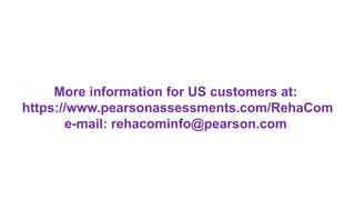 Cognitive problems after stroke / RehaCom | PPTX