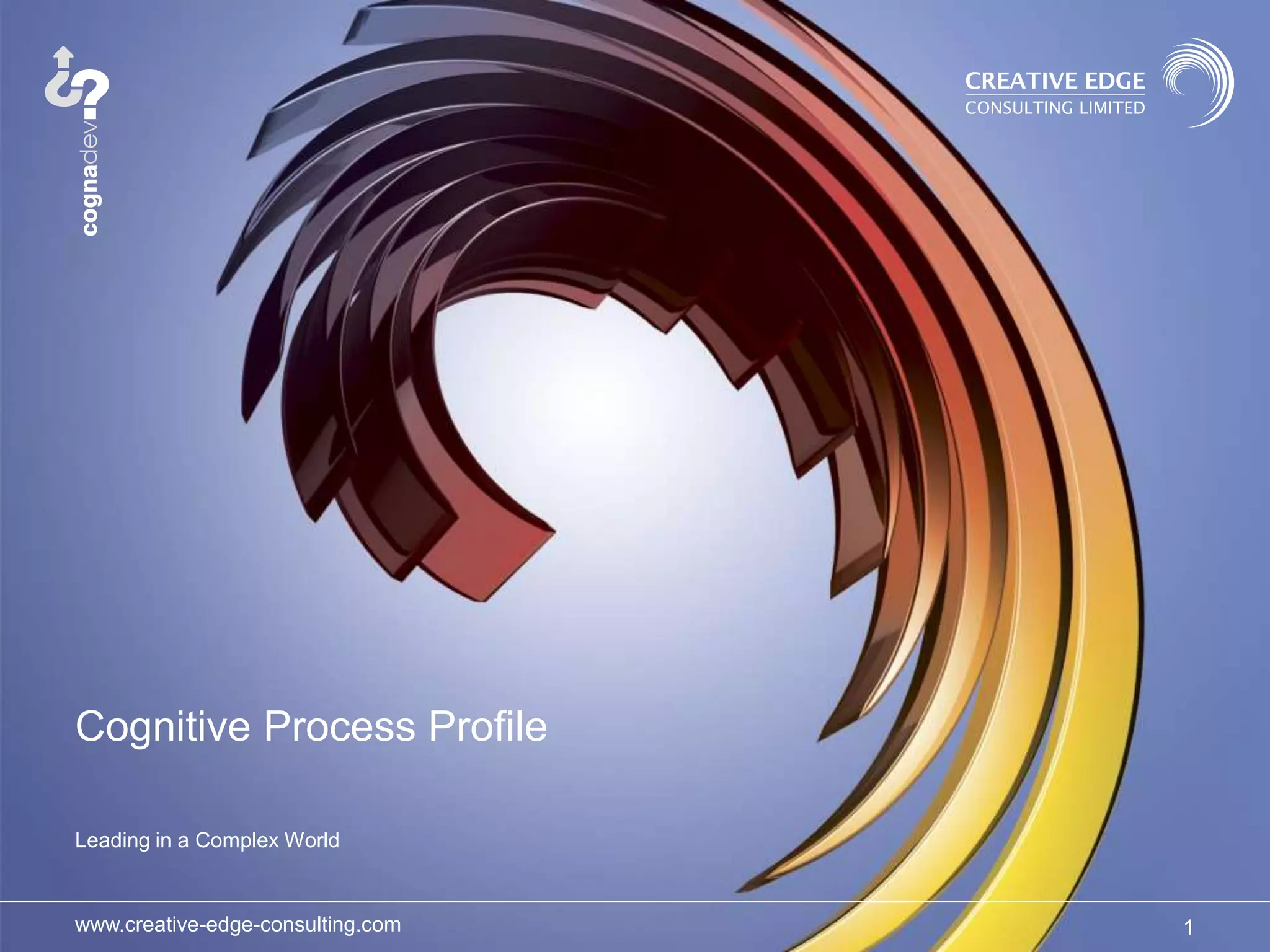Cognitive Process Profile (CPP) psychometric | PPTX