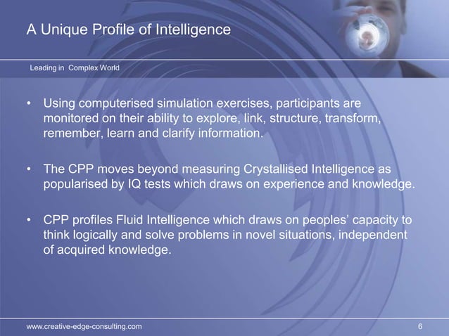 Cognitive Process Profile (CPP) psychometric | PPTX | Business | Business and Finance