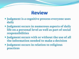 Cognitive Psychology | PPT | Free Download
