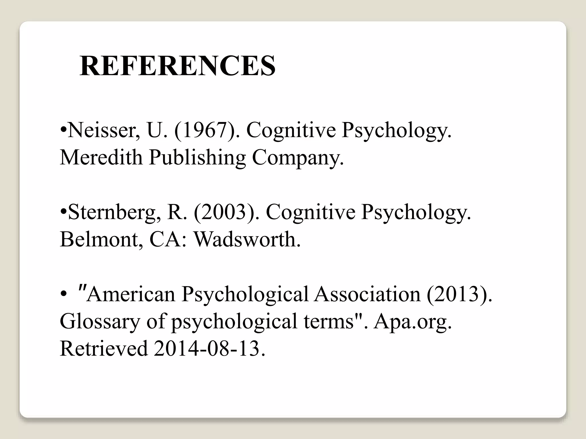 What is Cognitive Psychology? | PPTX