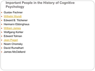 Cognitive psychology introduction | PPTX