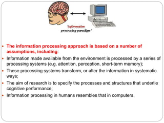 Cognitive psychology introduction | PPTX