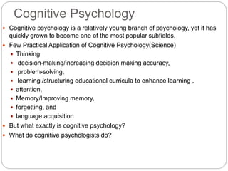 Cognitive Psychology