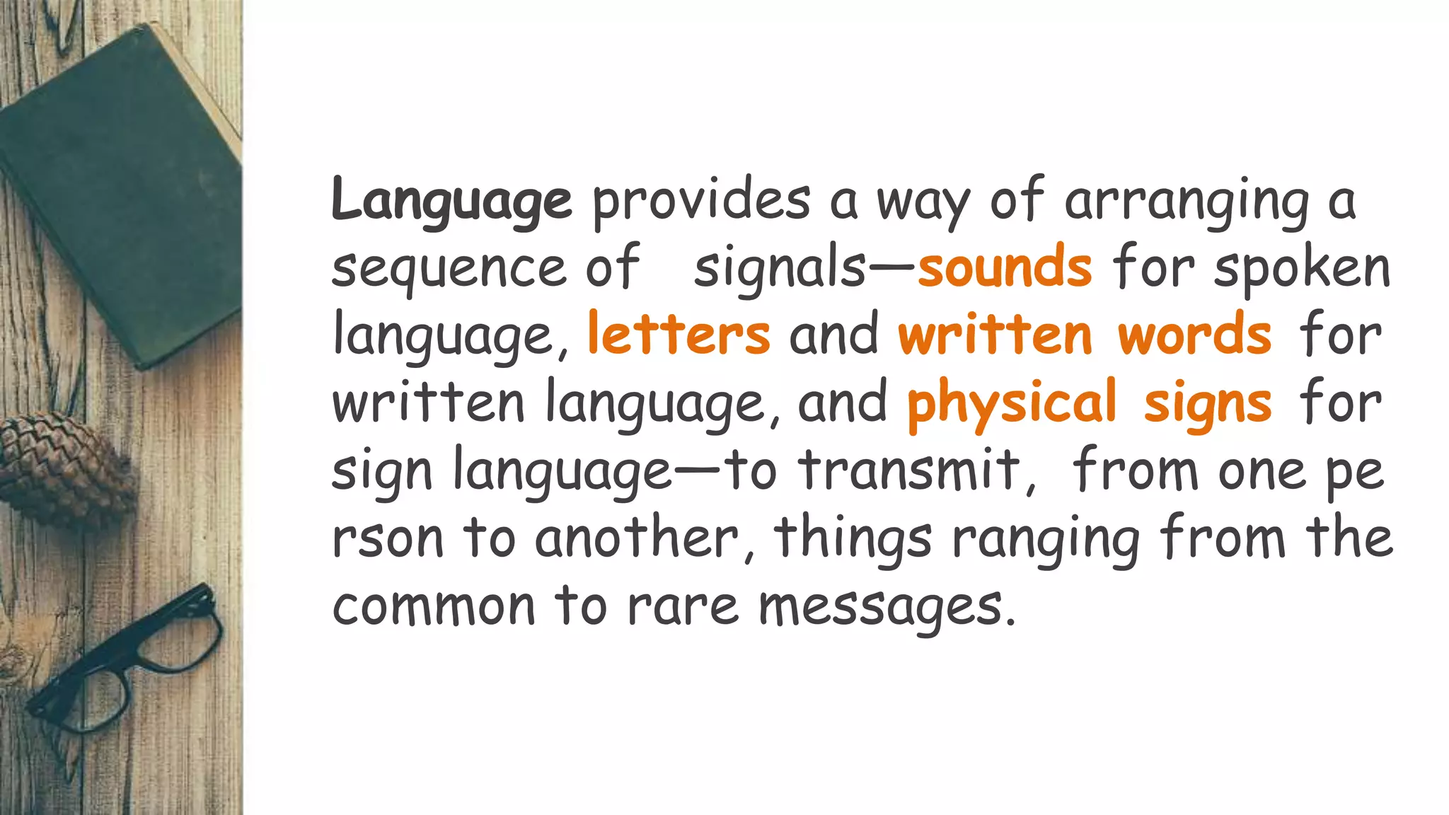 Cognitive psychology language and communication | PPTX