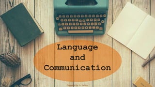 Cognitive psychology language and communication | PPTX