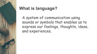 Cognitive psychology language and communication | PPTX