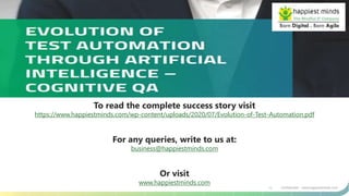 Evolution of Test Automation through Artificial Intelligence ...