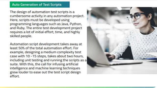 Evolution of Test Automation through Artificial Intelligence ...