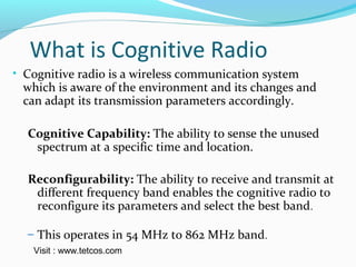 Cognitive Radio Network | PPT