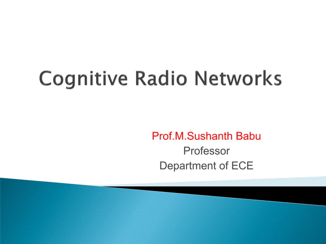 Cognitive radio (1) | PPT