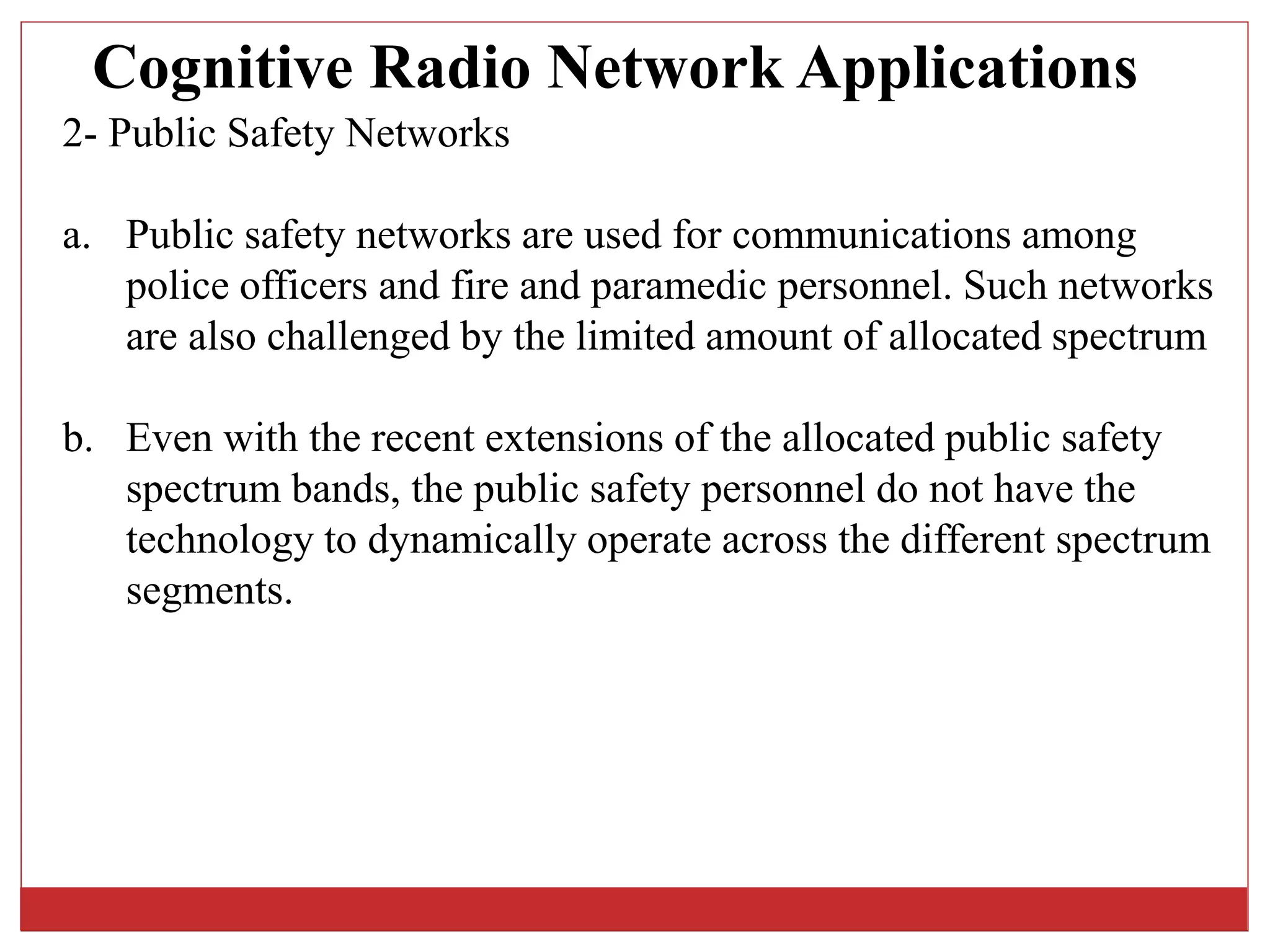 Cognitive radio networks | PPTX